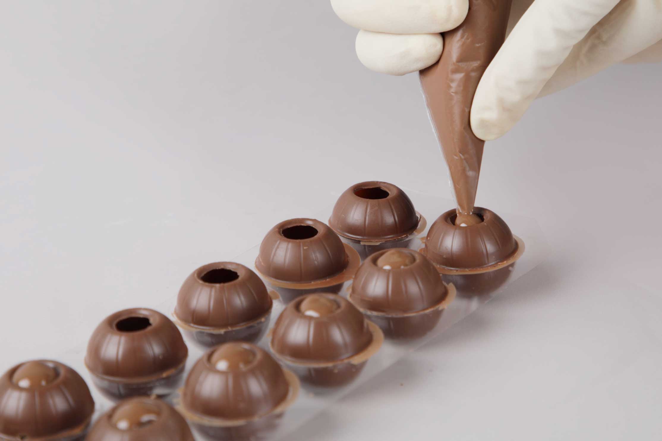 Buy Milk Couverture Chocolate Truffle Shells | Tulip