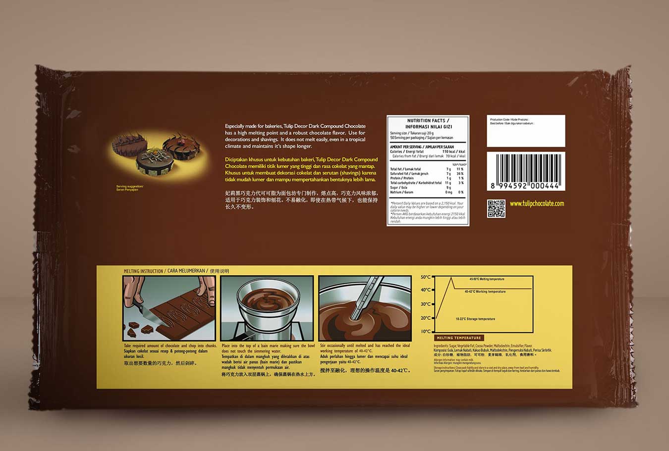 Buy Master Decor Dark Compound Chocolate | Tulip